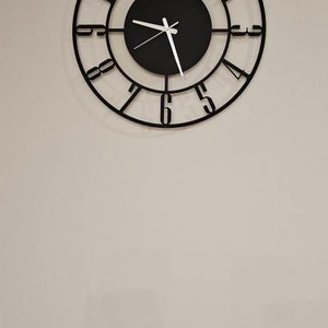 Unique Latin Numeral Compass Metal Wall Clock, Extra Large Modern ...