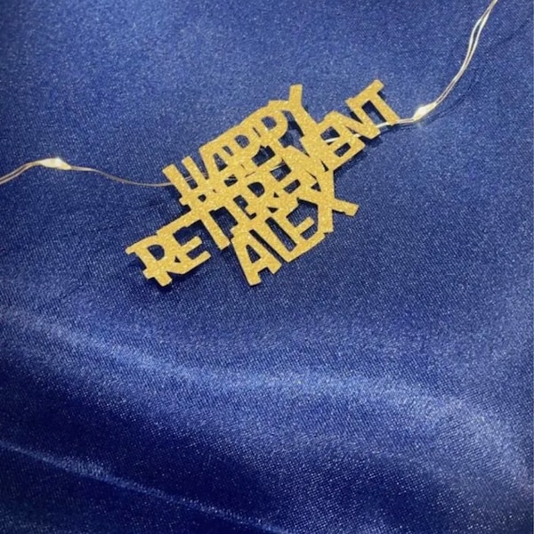 50 Ct Happy Retirement WITH NAME Confetti / Retirement Party ...