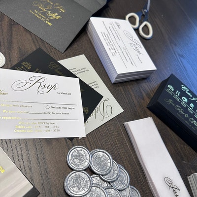 Personalized Wedding Invitation Acrylic Suite, Clear Wedding Invite ...