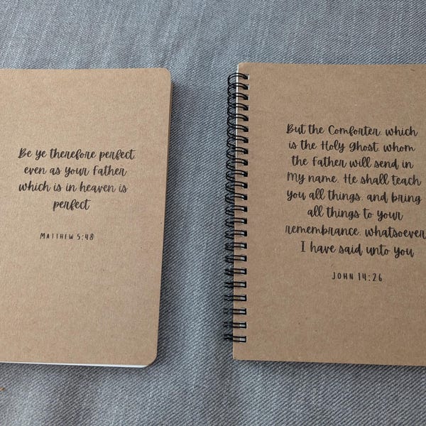 Personalized Laser Engraved Notebook Journal, Encouraging Faith Journal ...