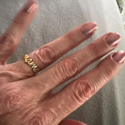 10K,14K,18K Gold Mama Ring, Dainty Mama Ring, Gift for Mom, New Mom ...