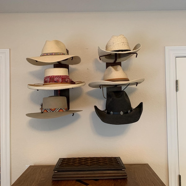Cowboy Hat Stand With Genuine Horseshoe - Etsy
