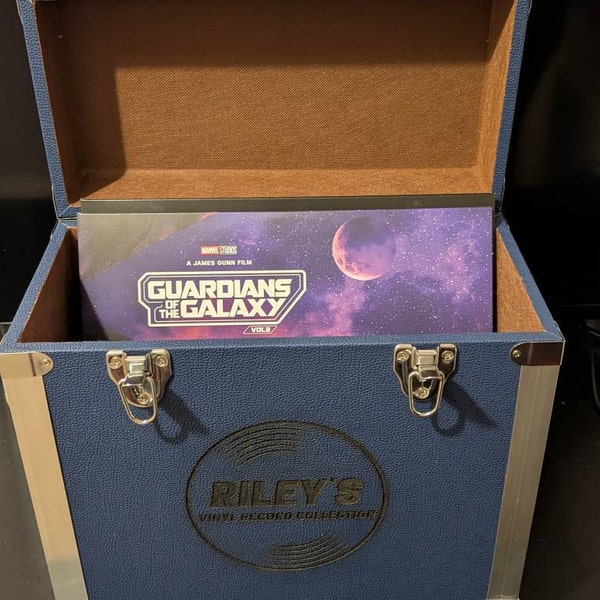 Personalised Vinyl Record Box, Retro Design, Vintage-inspired Organizer ...