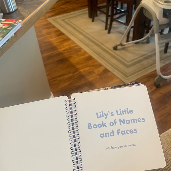 Personalized Baby Photo Book, Custom Board Book of Family Names & Faces ...