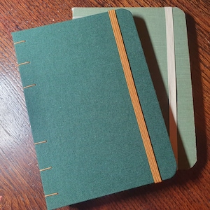 A6 Handmade Paper Soft Cover Notebook, Recycled Pages With Dots, Lines ...