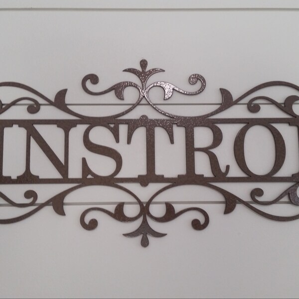 Personalized Metal Name Sign - Custom Metal Name Sign, Custom Metal ...