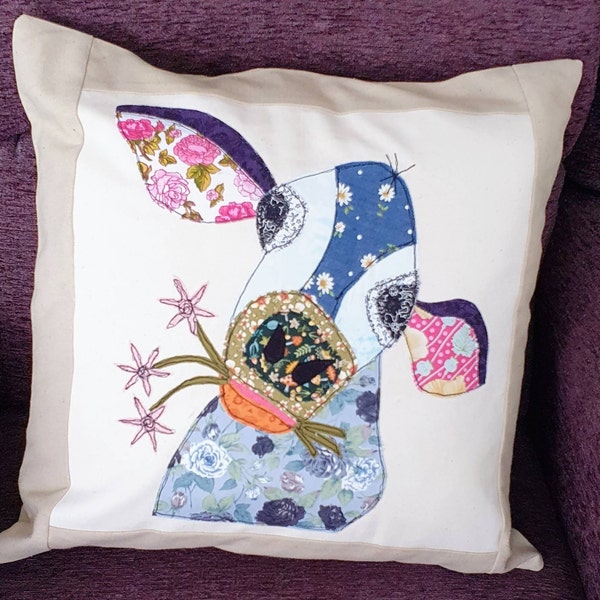 Cow Applique Pattern Daisy a Adorable Scrappy Dairy Farm Animal Scrap ...