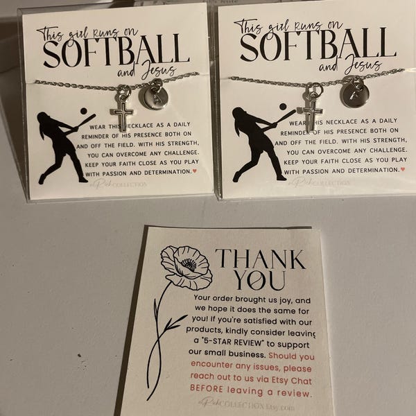 Christian Softball Gift Faith: Softball Necklaces Faith Gifts for ...