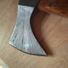 Very Nice Hand Forged Axe With Leather Wrap Wooden Handle Best Gift for ...