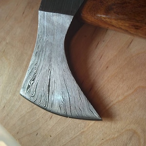 Very nice hand forged axe with leather wrap wooden handle best | Etsy