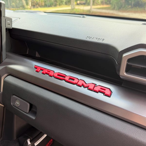 Tacoma Glove Box Letters