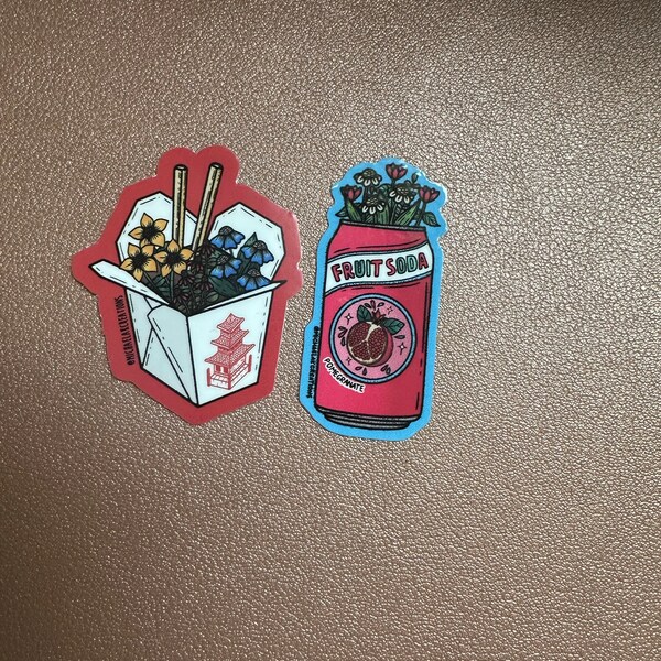 Chinese Food Box Sticker |food Sticker|noodle Sticker |hydro Flask ...