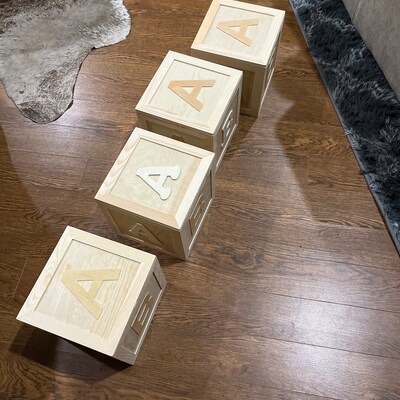 ABC Block Centerpiece With Elephant, Popular Centerpiece, Baby Shower ...