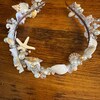 Mermaid Crown, Seashells Tiara, Wedding Shells Headpiece, White Beach ...
