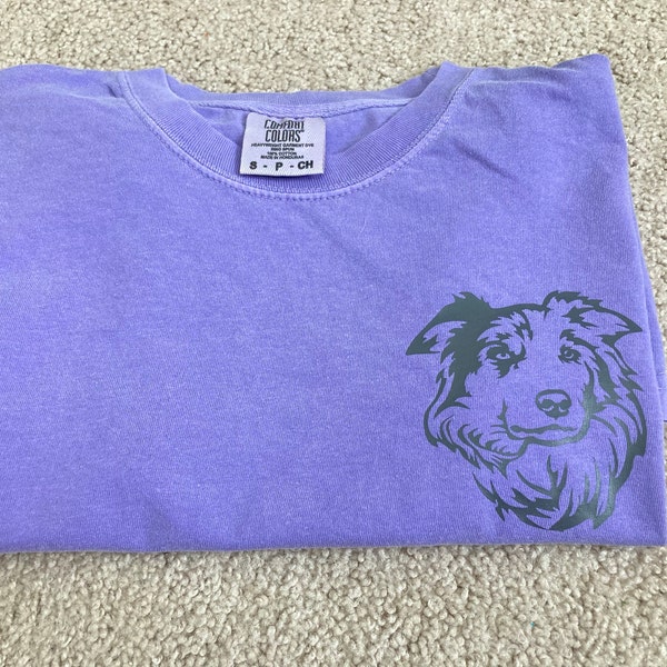 Merle Border Collie Svg Face, Dog Vector Graphic Illustration, Border ...