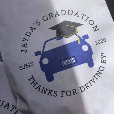 Drive by Graduation Party Favors Car Parade Graduation Favor Bags ...