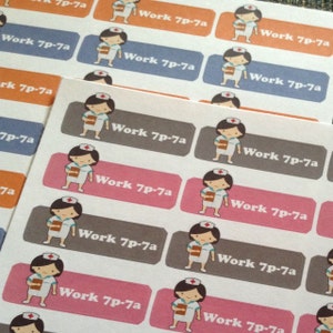 24 Nurse Label Stickers With Option to CUSTOMIZE COLOR & TEXT - Etsy