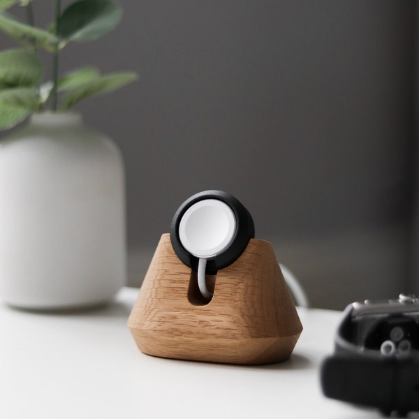 Wooden Apple Watch Stand, Magnetic Stand for Apple Watch ...