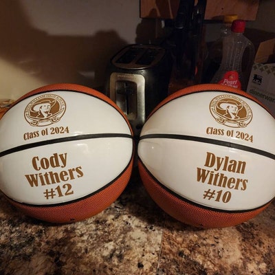Personalized Basketball, Ring Bearer Gift, Engraved Basketball, Full ...