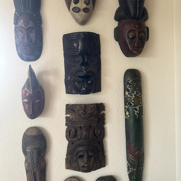 Vintage African Bwa Hawk Mask Handcrafted Spiritual Art for Unique ...