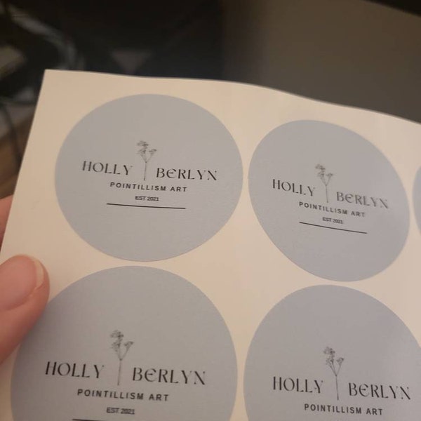 Custom Personalised Business Logo Round, Rectangle, Square Stickers or ...