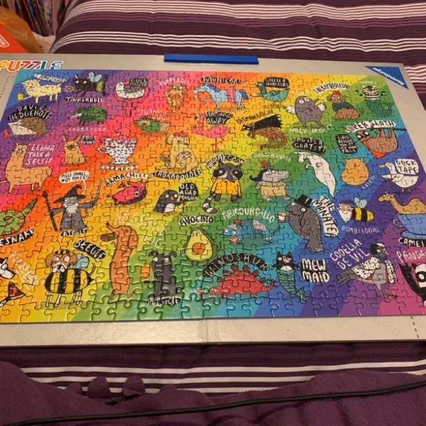 Punimals Animal Jigsaw Rainbow Jigsaw Pun Jigsaw Funny Jigsaw Katie ...