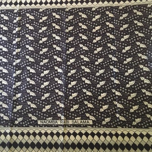 Leso Khanga Fabric Blue Kanga Tanzanian Kanga African - Etsy