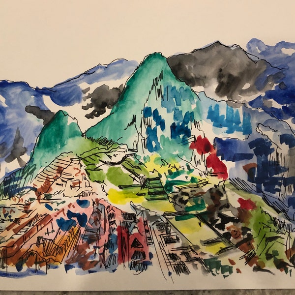 Art PRINT of Original Sketch | PRINT of Iraq Art | Islam Art | Travel ...