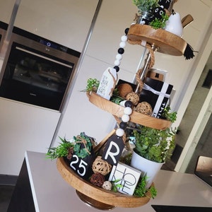 Home Decor Bundle, Tiered Tray Decor, Rae Dunn Inspired, Farmhouse ...