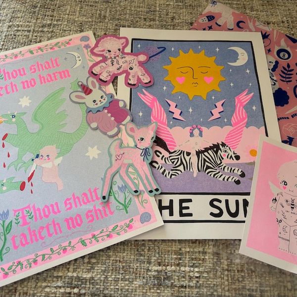 Flash Sheet A3 Risograph Print - Etsy