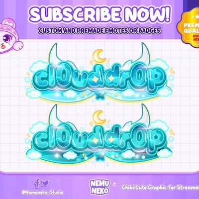Custom Chibi Cute Banner or Header for Social Media / Twitch - Etsy