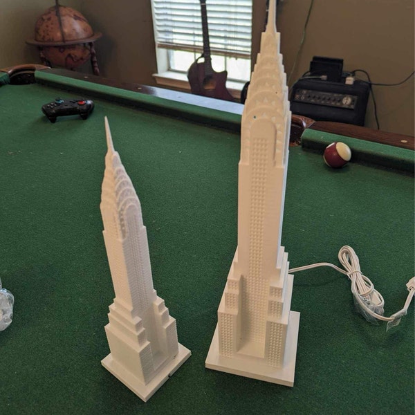 Chrysler Building Lamp - NYC Landmark Night Light - Bedside Table Lamp ...