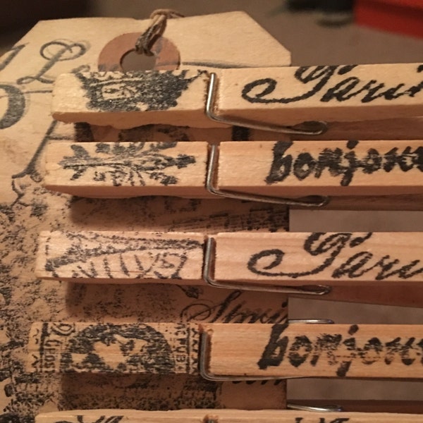 French Clothes Pins, Paris Decor, Paris Theme, Eiffel Tower, Paris ...