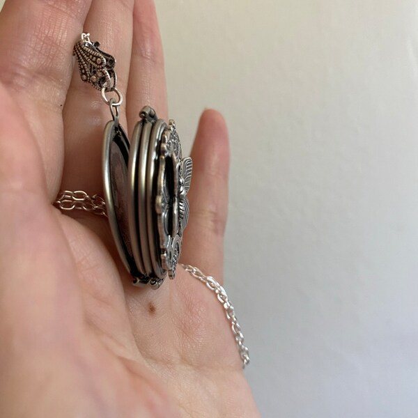 Four Photo Locket, Butterfly Locket.4 Photo Locket.family Tree Locket ...