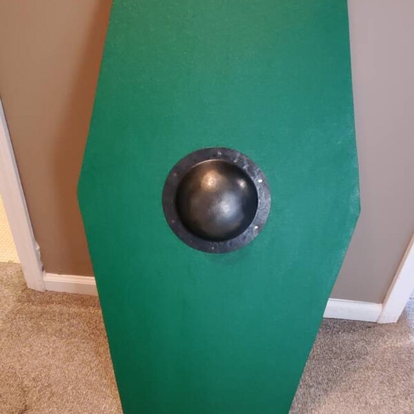 Big Medieval Heater Shield for Buhurt, Templar Shield, Vikings Shield ...