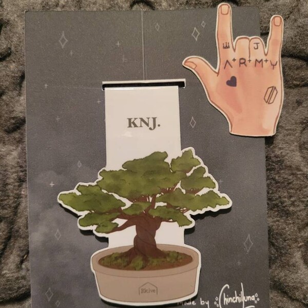 BTS Jooncore Aesthetic Bonsai Tree Namjoon Magnetic Bookmark - Etsy