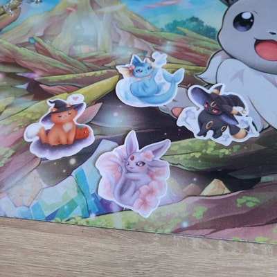 Halloween Gengar Stickers With Pumpkin Cute Spooky Stickers With Shiny ...