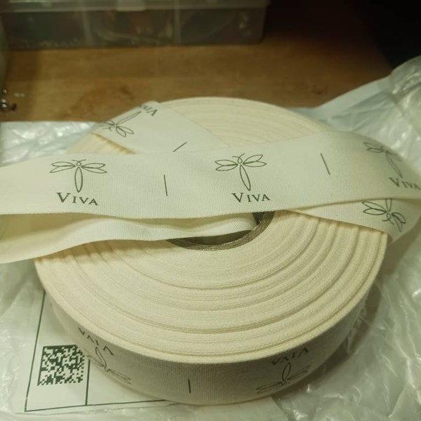 500 Pcs Custom Cotton Logo Labels/brand Labels for Handmade Items ...