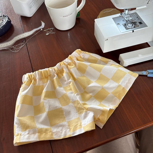 Sewing Pattern of Shorts for Kids. Simple to Make Baby Shorts. Mini ...