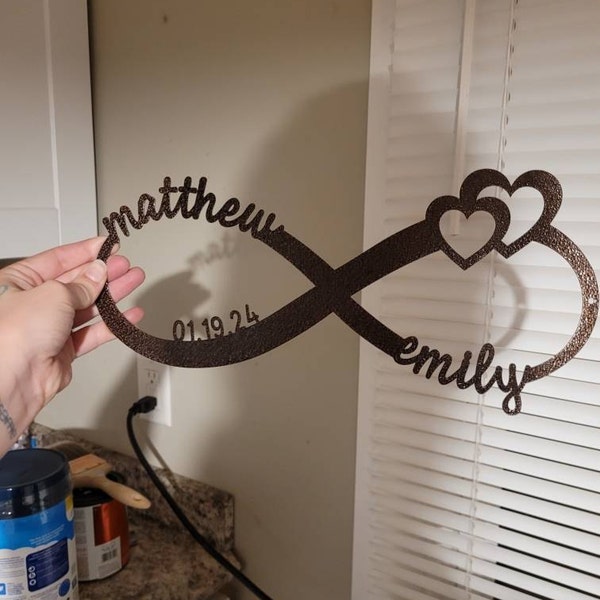 Personalized Wedding Gift for Couple | Custom Infinity Sign | Wedding ...