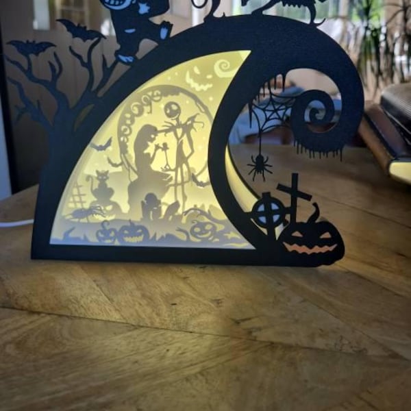 Paper Cut Light Box Frame Template 20.4x20.4 Cm - Shadow Box Template ...