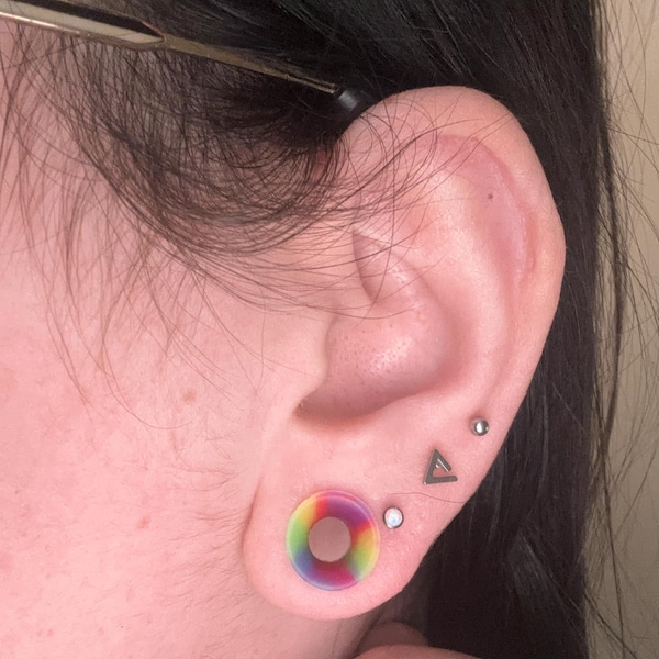 20G/18G/16G Titanium Sun Threadless Push Pin Labret, Flat Back Earrings ...