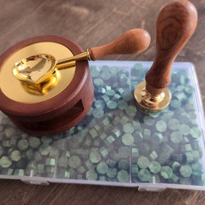 Custom Wax Seal Stamp Kit for Couples Wedding , Any Logo Can Be ...