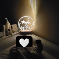 Custom Heart Led Light | Personalized Valentines Gift | Light up Sign ...