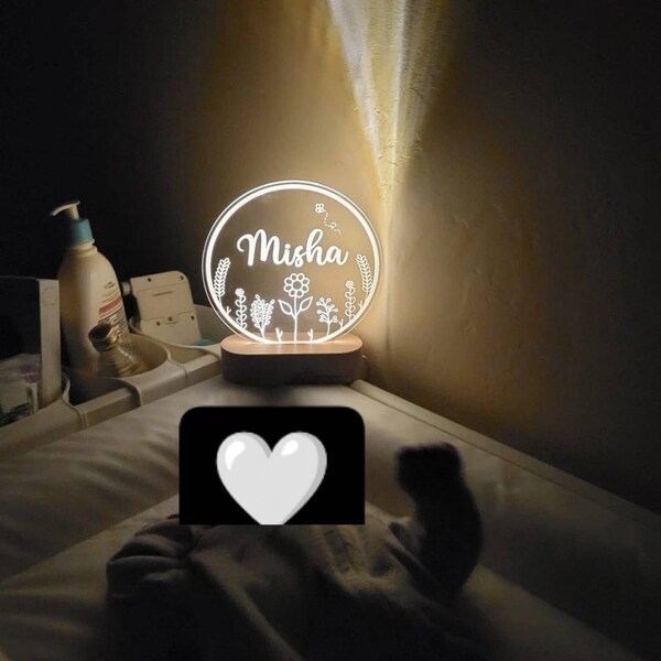 Custom LED Butterfly Name Light | Personalized Bedroom Decor Sign ...