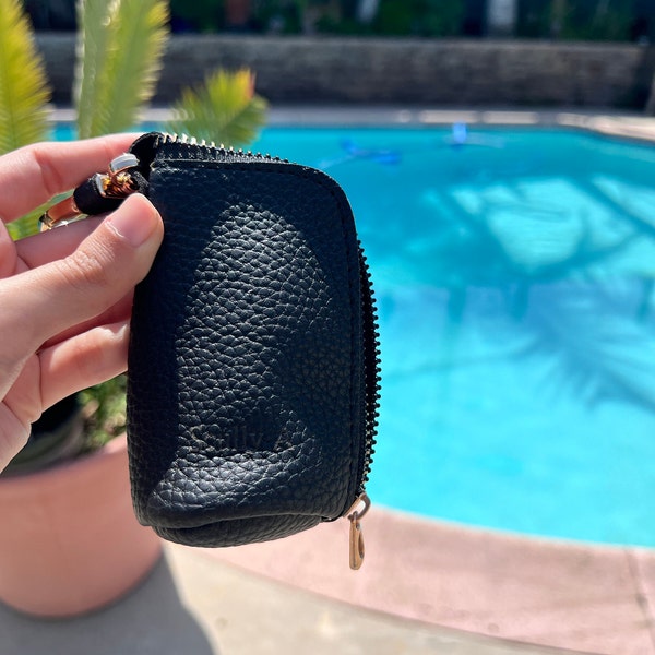 Personalized Leather Key Case, Leather Key Holder, Key Pouch Holder ...