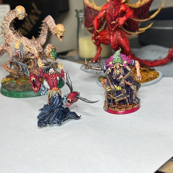 Grimdark Puppet Master Miniature - Flesh of Gods | Dark Souls Boss Model | Dungeons and Dragons ...