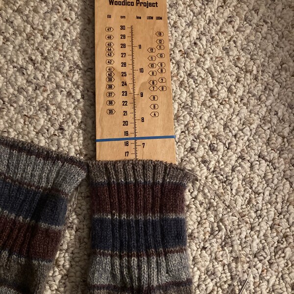 Sock Knitting Ruler – Allows to Measure the Foot Length of a Knitted ...