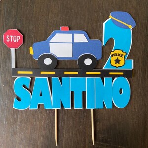 Police Birthday Cake Topper , Police Man Birthday Cake Topper , Police ...