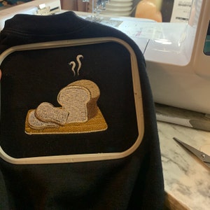 Bread Slices Machine Embroidery Design, Sliced Bread Embroidery Pattern ...